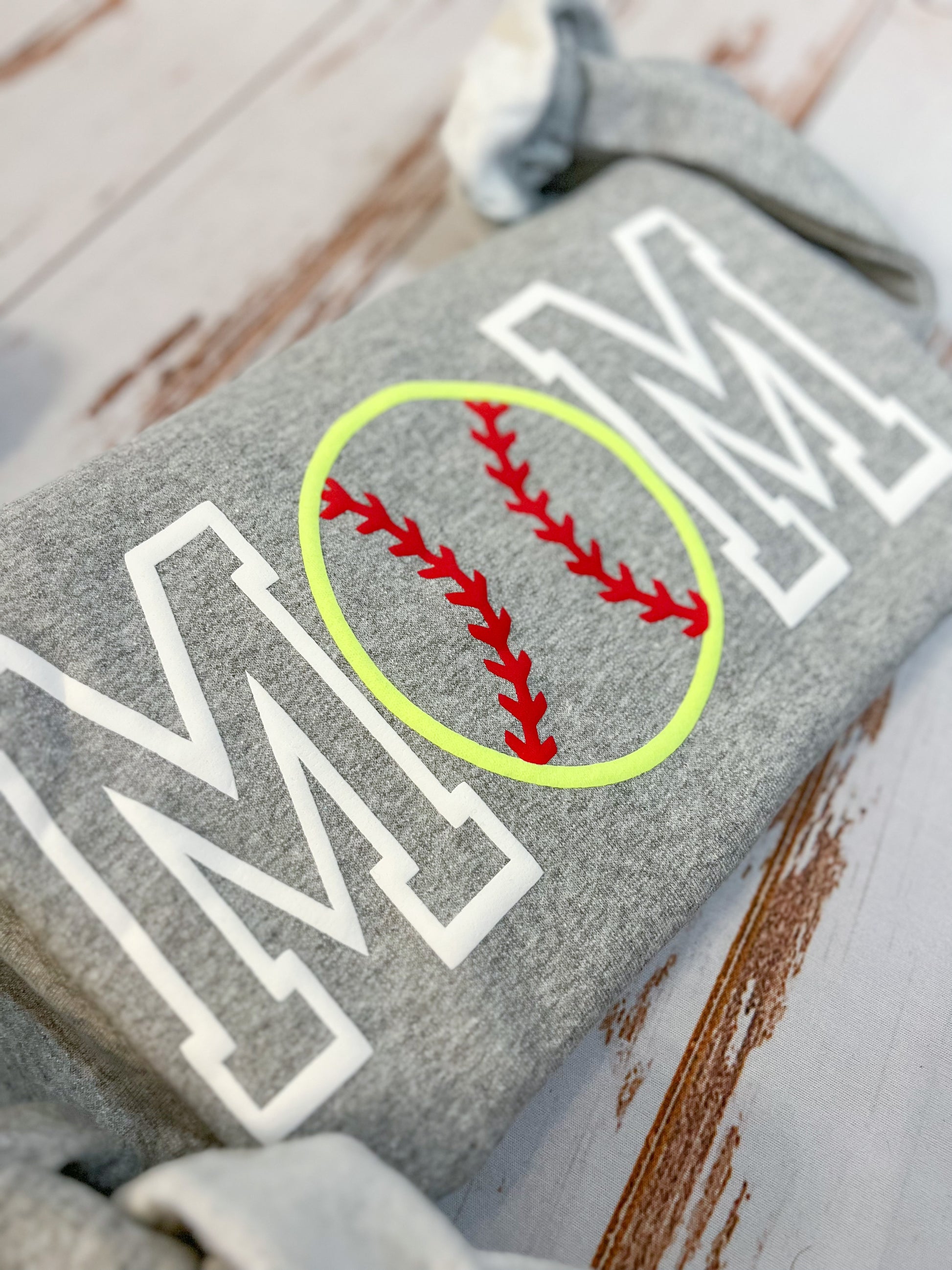 3D Puff Softball Mom – Cotton Press Co.